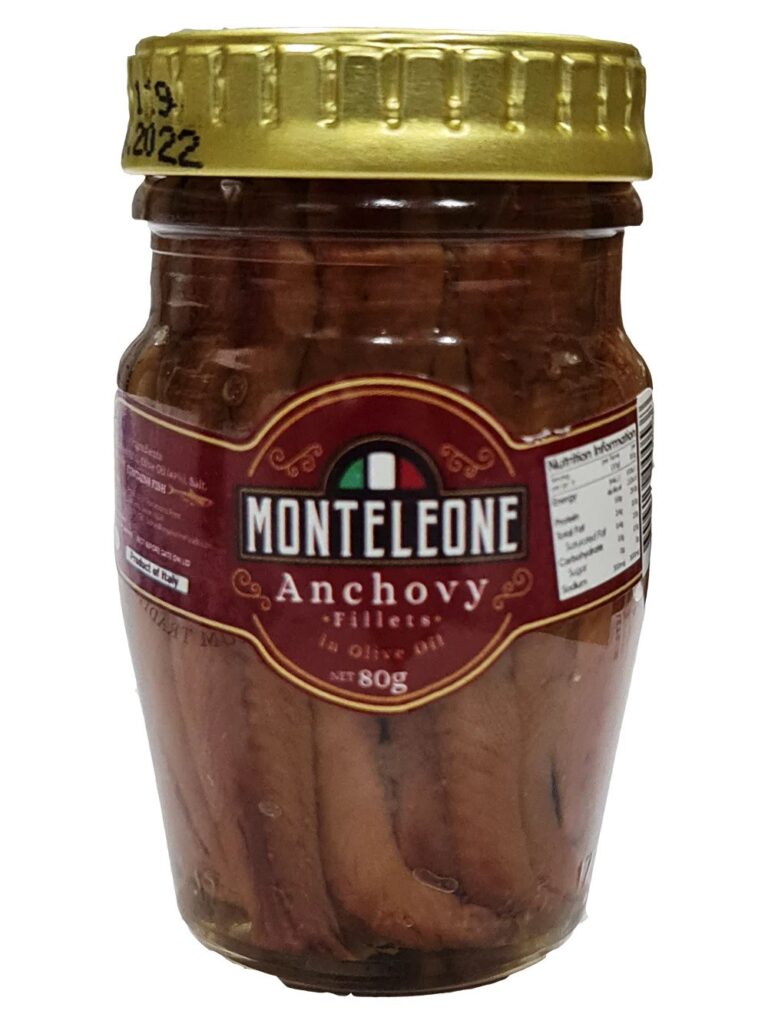 Monteleone Anchovy Fillets in Olive Oil 80g - Panetta Mercato